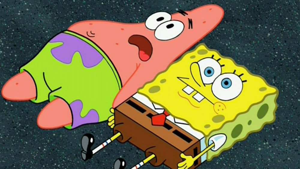 Scared Spongebob And Patrick